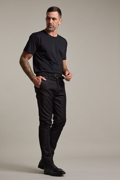 Shop Lyndon Cotton Pants (BLACK) | Barkers