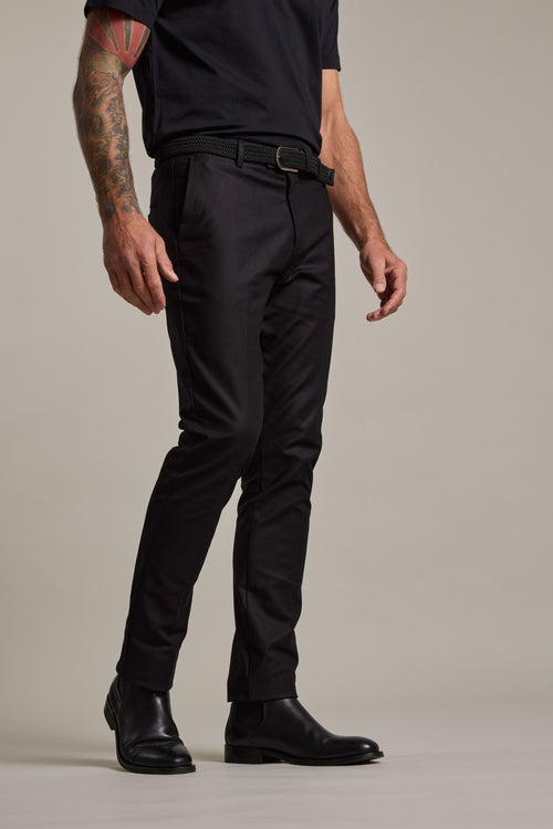 Shop Lyndon Cotton Pants (BLACK) | Barkers
