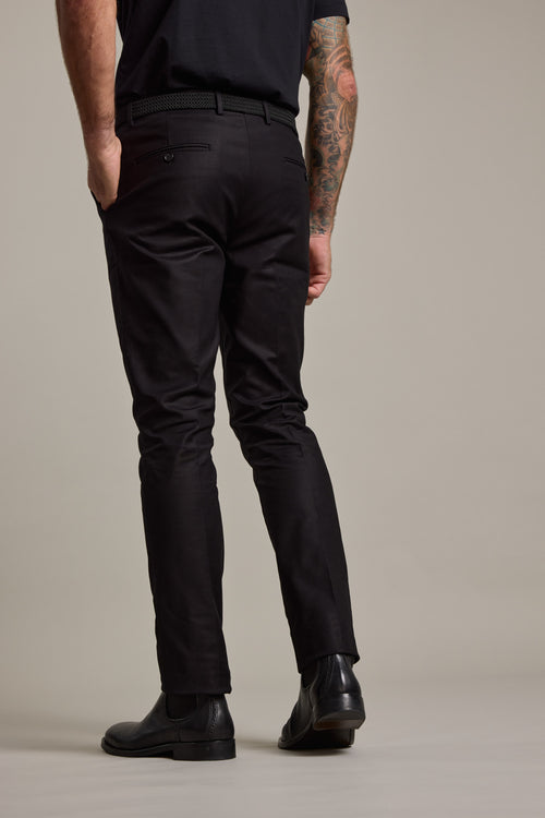Shop Lyndon Cotton Pants (BLACK) | Barkers