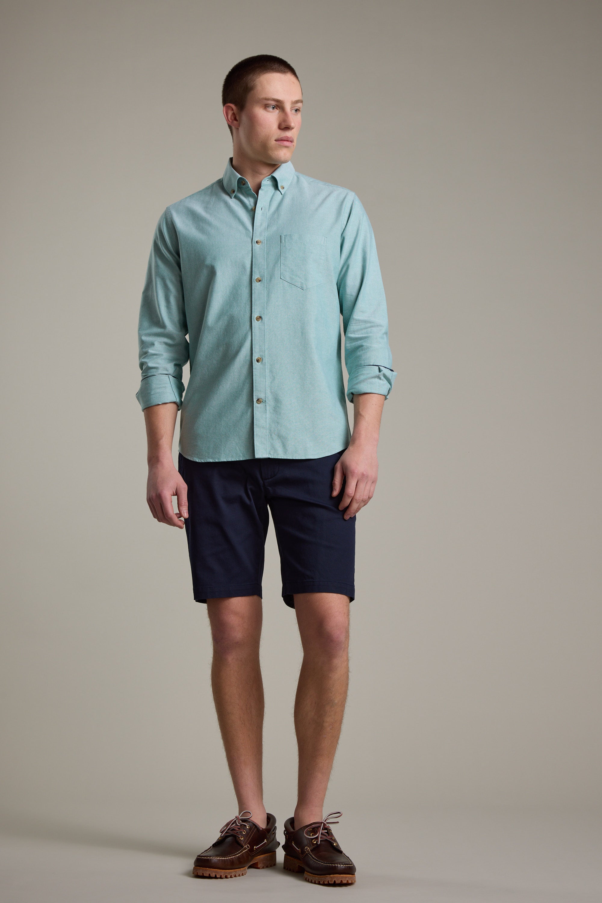 Shop Thatcher Oxford Shirt (GREEN) | Barkers