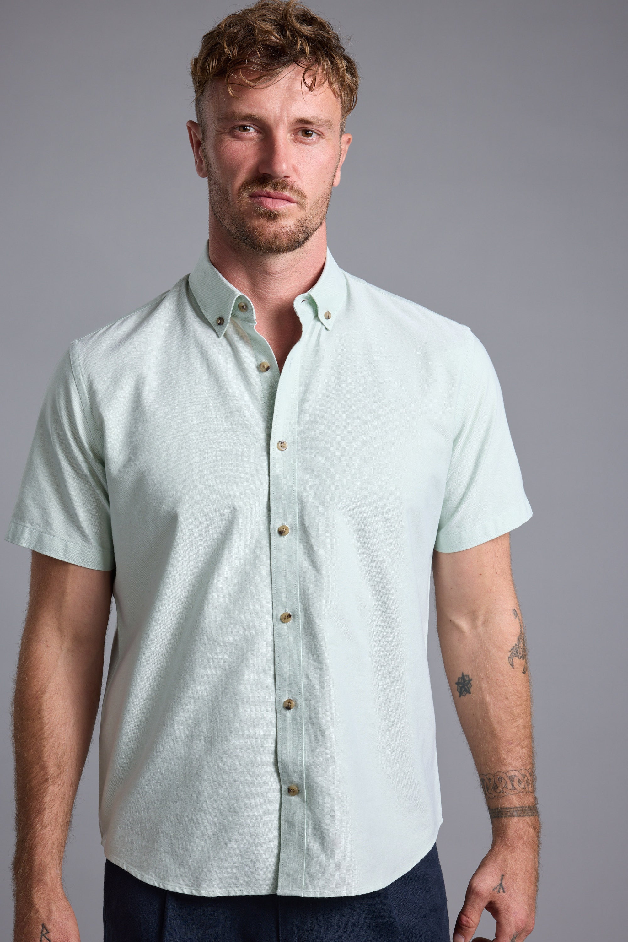 Shop Archer Oxford Shirt (LIME) | Barkers