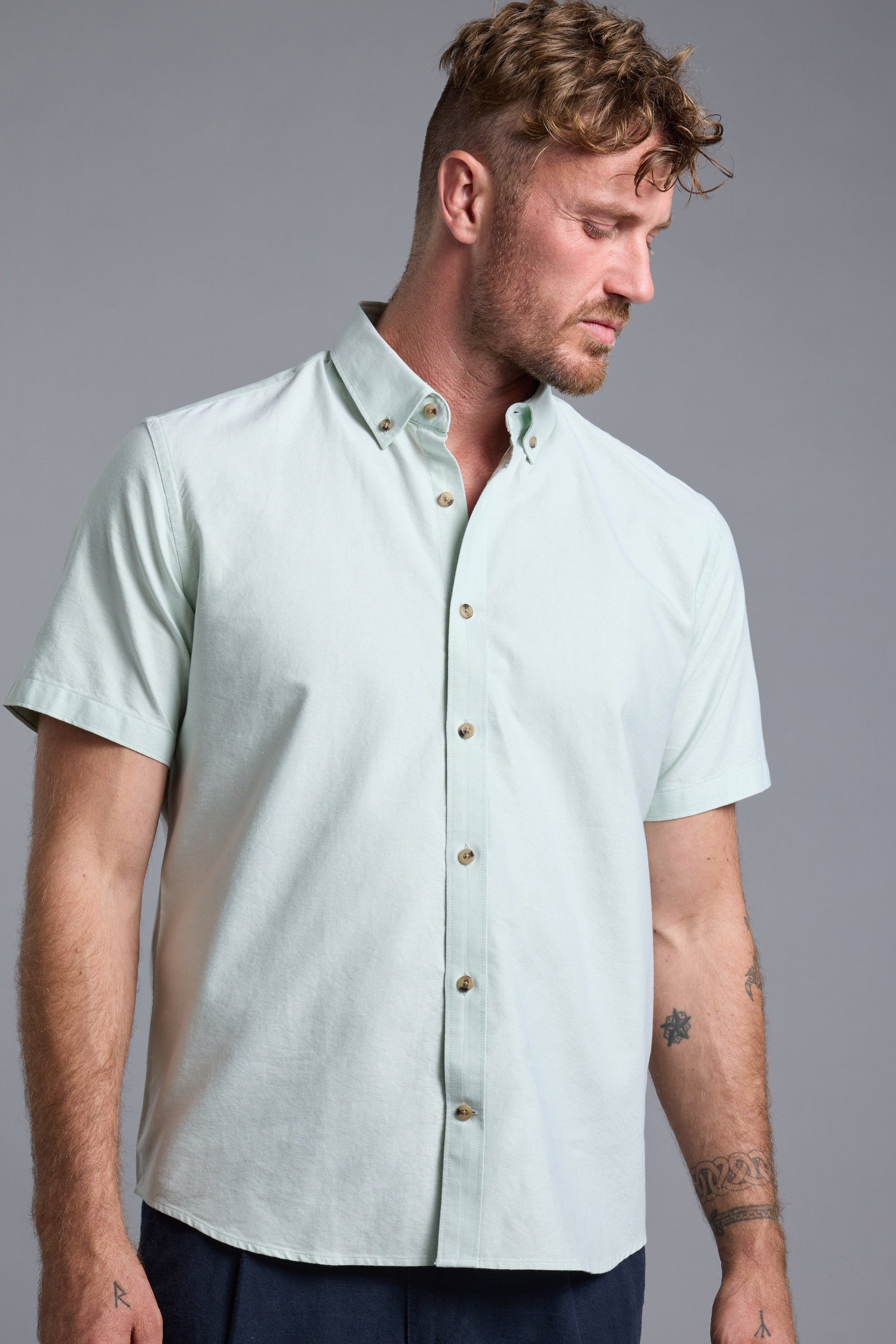 Shop Archer Oxford Shirt (LIME) | Barkers
