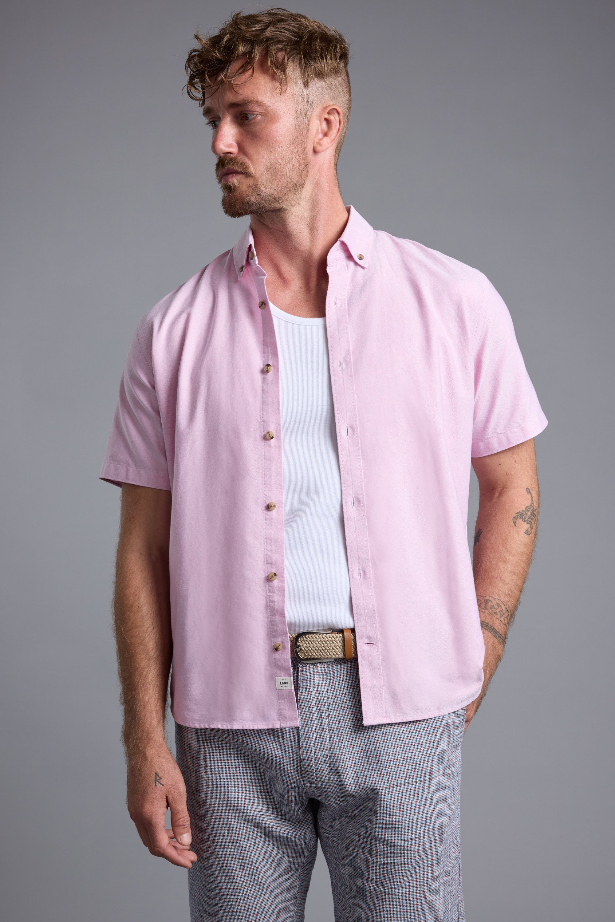 Shop Archer Oxford Shirt (PINK) | Barkers