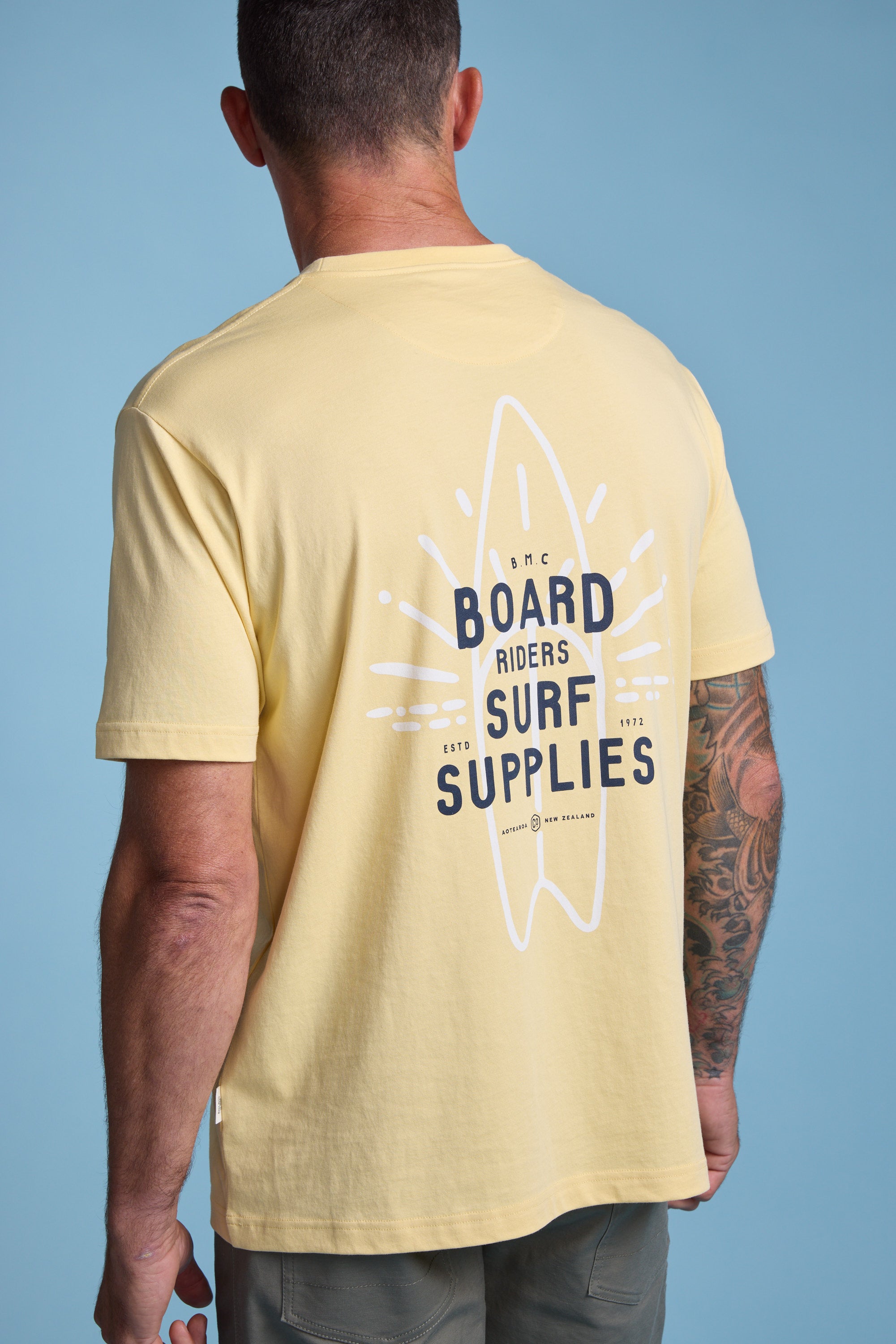 Shop BMC Boardriders Print Tee (YELLOW) | Barkers